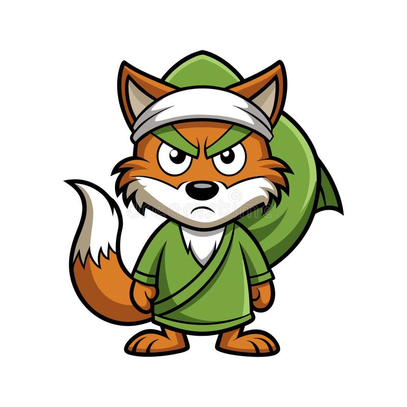 Nightcap Fox Expressing Anger in Sketch Stock Vector - Illustration of ...