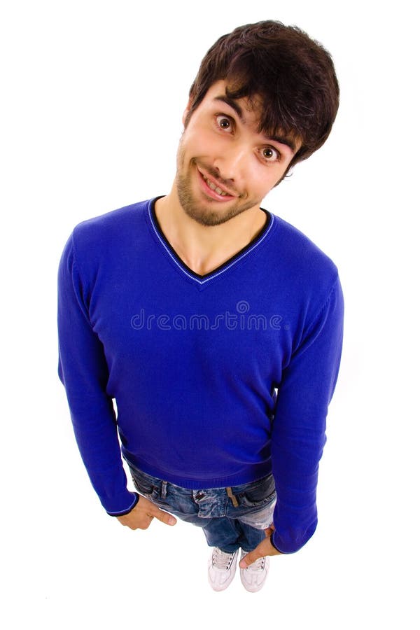 Silly man stock image. Image of cute, expression, hair - 14277157