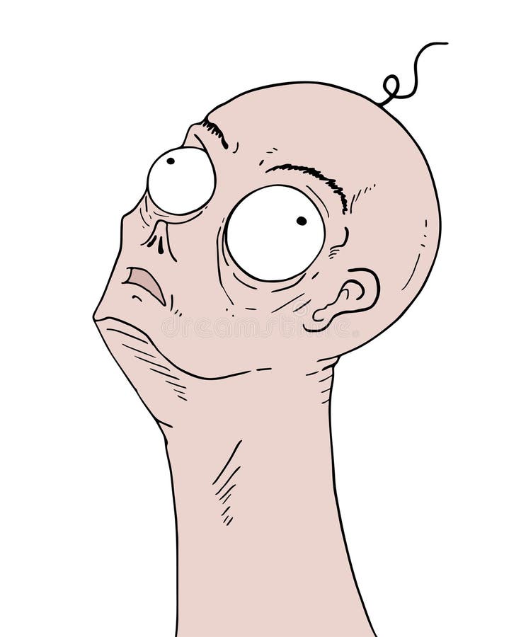 Silly man face draw stock vector. Illustration of comedy - 290267683