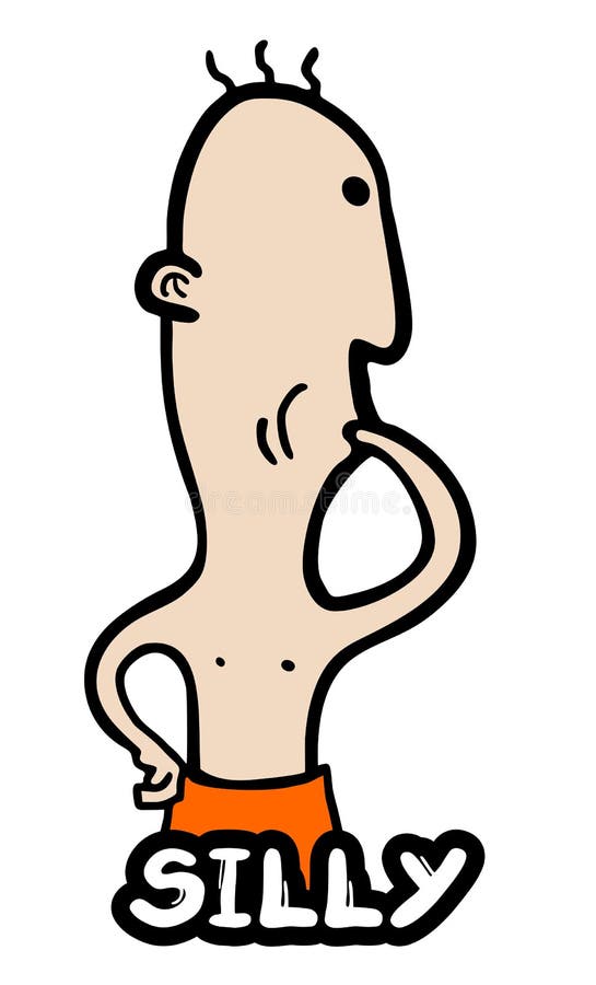 Silly man stock vector. Illustration of cartoon, afraid - 32278887