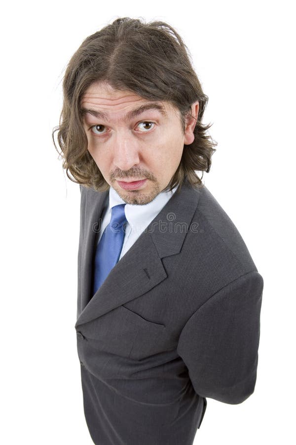 Silly man stock photo. Image of male, corporate, tongue - 33609686