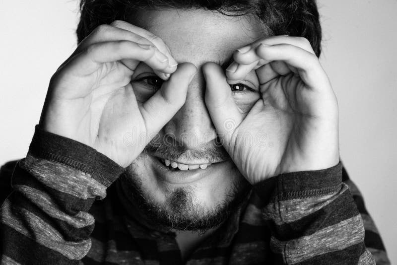 Silly Portrait of a Young Man Stock Image - Image of looking, silly ...