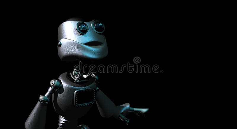 Silly robot stock illustration. Illustration of graphic - 4263185