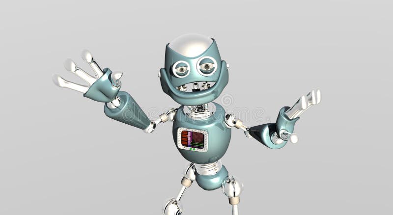 Silly Robot Surprise Picture. Image: 4199461