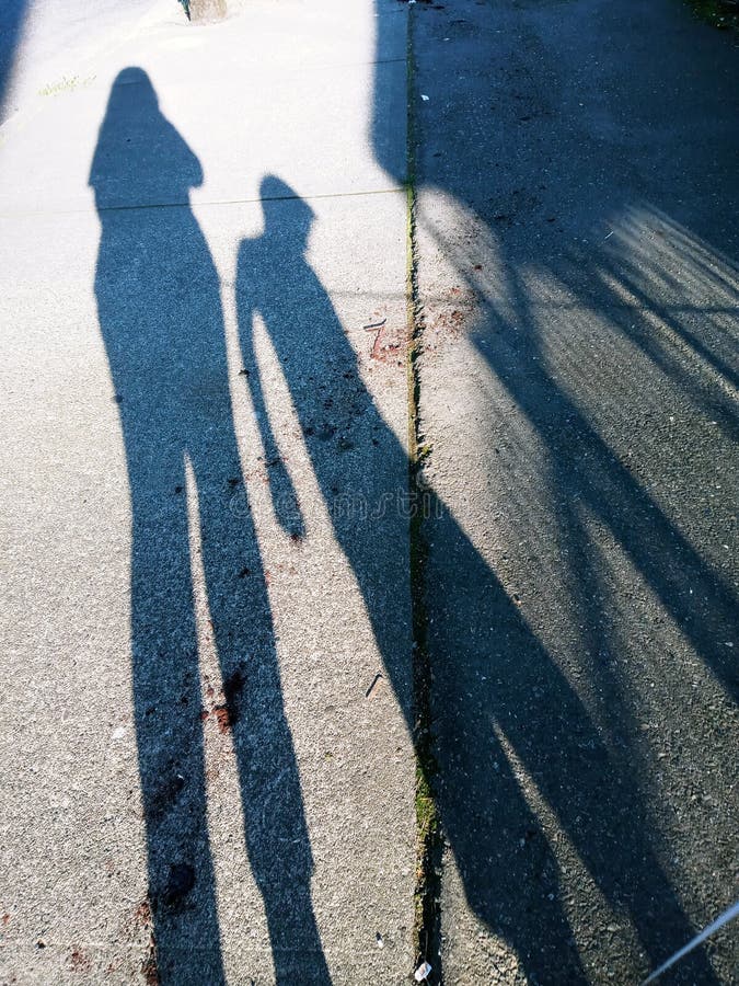 The Shadow of Two People Made Heart Symbol. Stock Photo - Image of ...