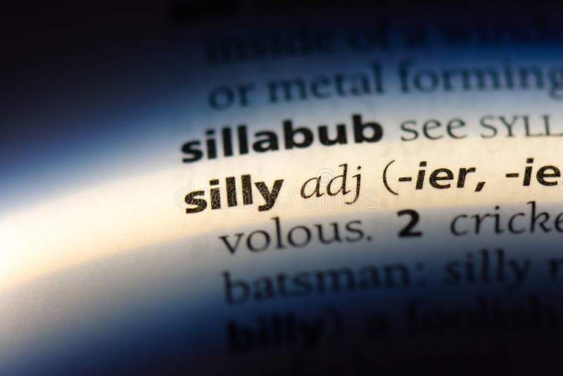 Silly stock image. Image of definition, silly, page - 126619373