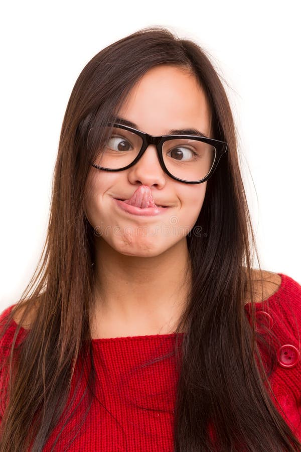 Silly woman stock image. Image of crazy, headshot, adult - 36005969