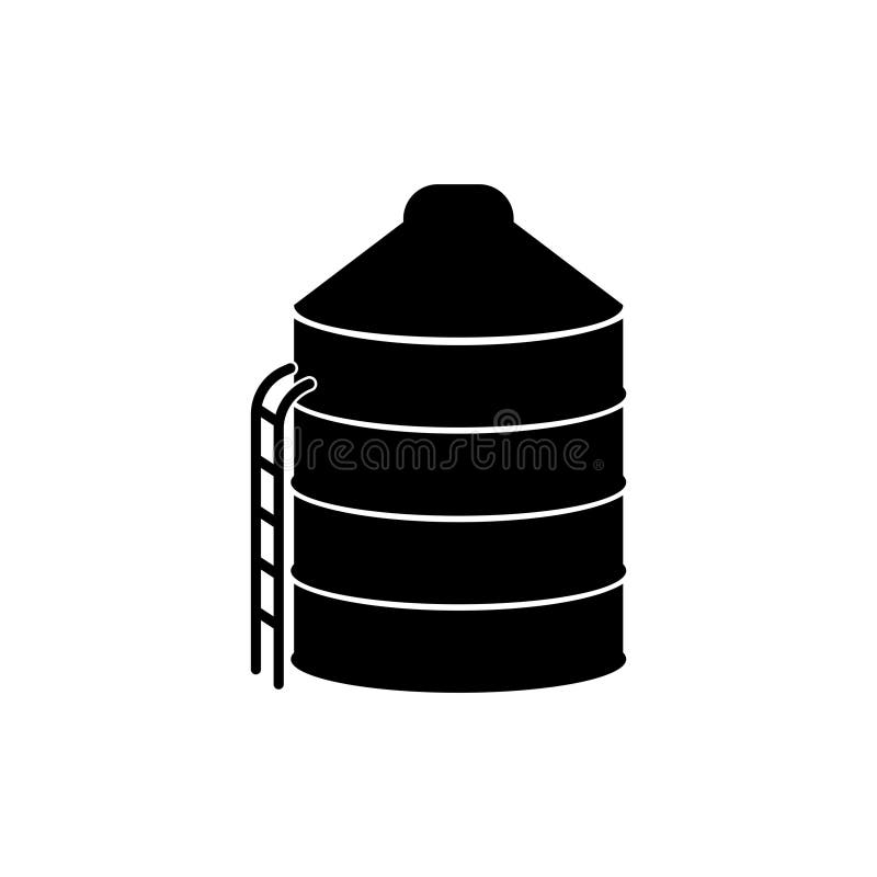 Silo icon stock illustration. Illustration of tank, plant - 325896293