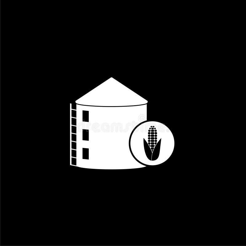 Silo Icon Isolated on White Background Stock Vector - Illustration of ...