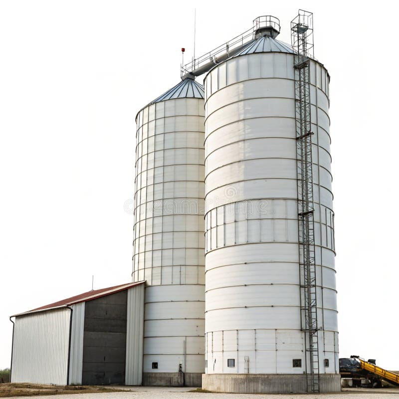 Silo Isolated on Transparent Background Stock Illustration ...