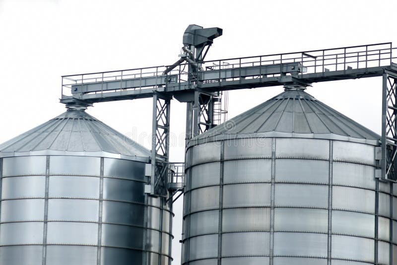 Silo stock photo. Image of silo, tower, grain, metallic - 60436484