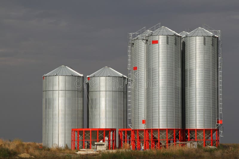Silo stock photo. Image of clouds, countryside, ranch - 34455034