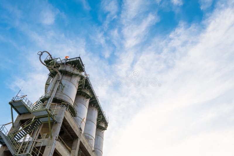 Storage silo stock photo. Image of metal, background - 125417546