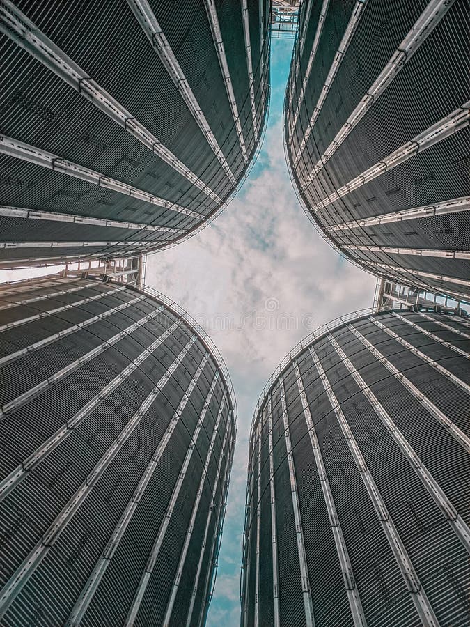 Silo stock image. Image of reflection, food, dome, storage - 281372553