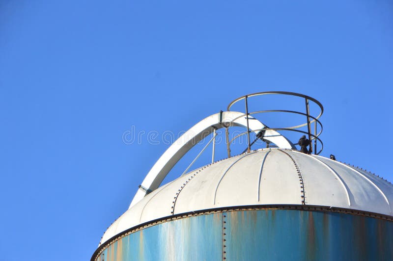 Silo top stock photo. Image of high, background, silo - 67345716