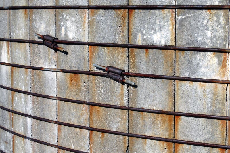 Silo wire clamps stock photo. Image of grain, wire, farm - 10594726