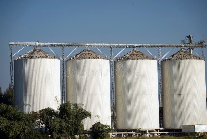 Siloo stock image. Image of assist, factory, hardhat - 205200767
