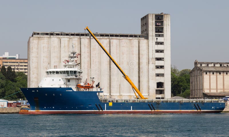 Silos stock image. Image of large, port, export, industry - 55870821