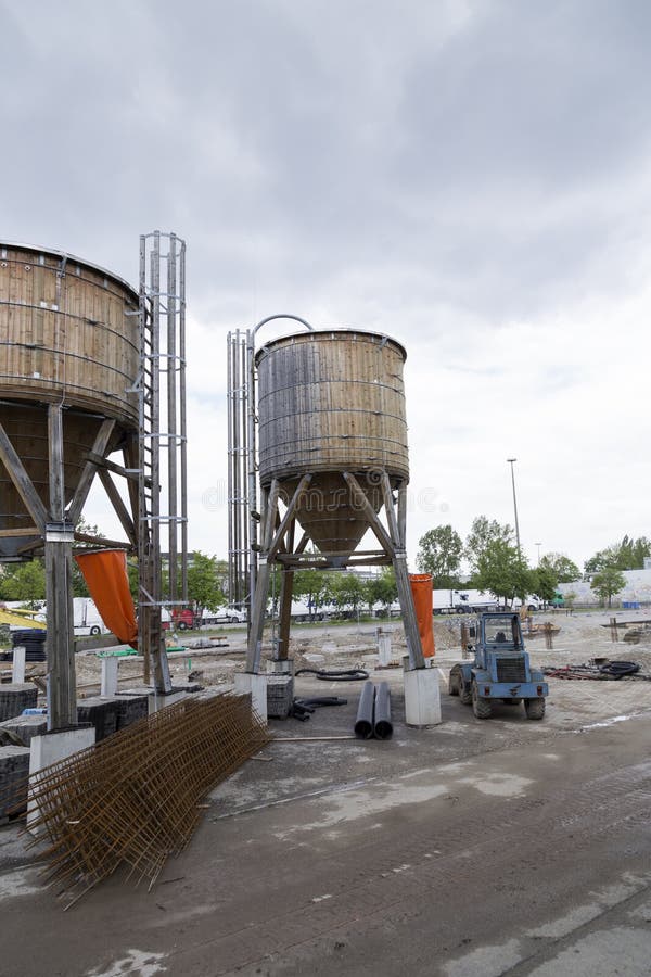 Construction Silos stock image. Image of produce, processor - 3847831