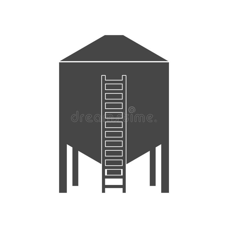 Silos storage icon stock illustration. Illustration of color - 172346697