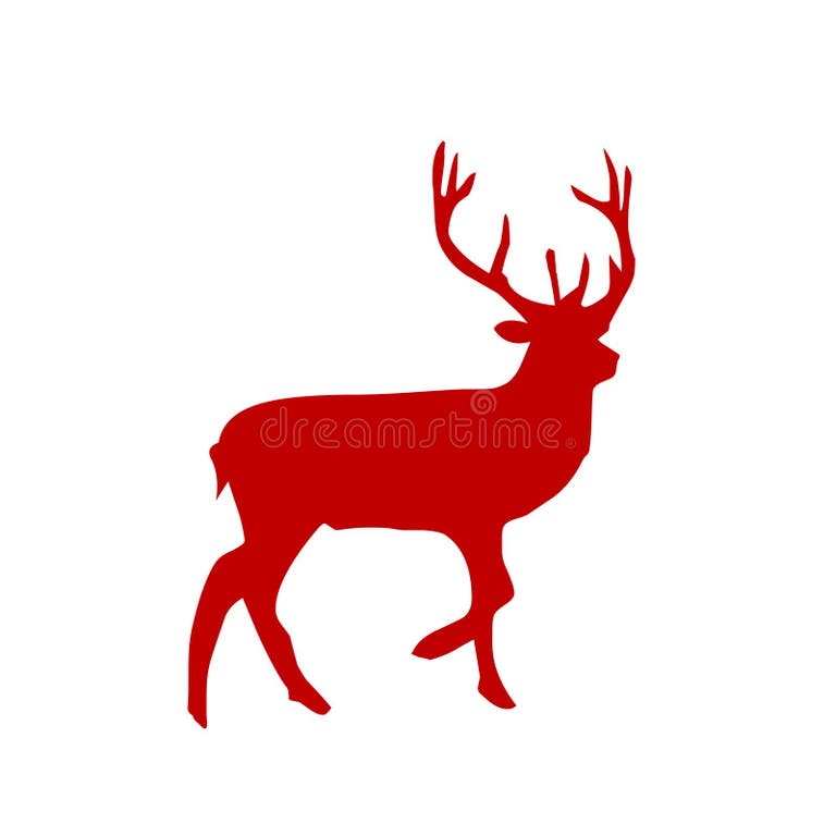 Silueta de cerb stock vector. Ilustrare din cerb, proiectare - 6598969