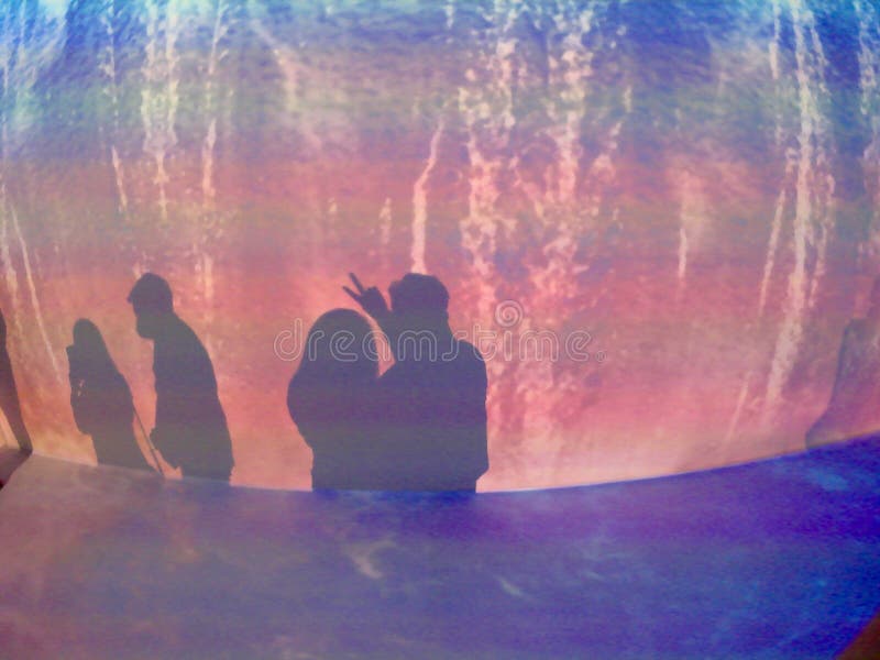 Siluet with Shadow at the Museum Happy Time Stock Photo - Image of ...