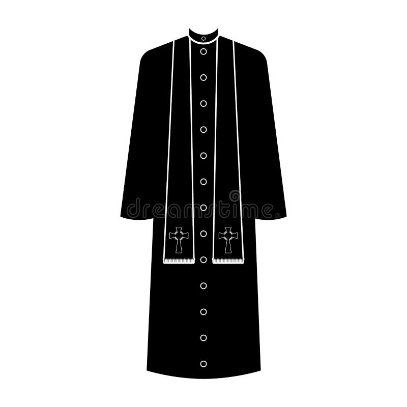 Silueta Aislada De La Sotana Ilustración del Vector - Ilustración de ...