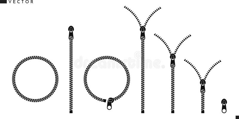 Silueta De Cierre. Vector De Cierre Aislado Ilustración del Vector ...