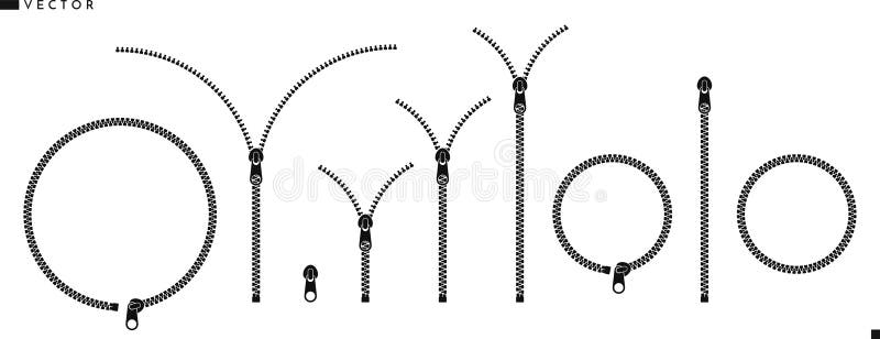 Silueta De Cierre. Vector De Cierre Aislado. Icono Postal Abstracto ...