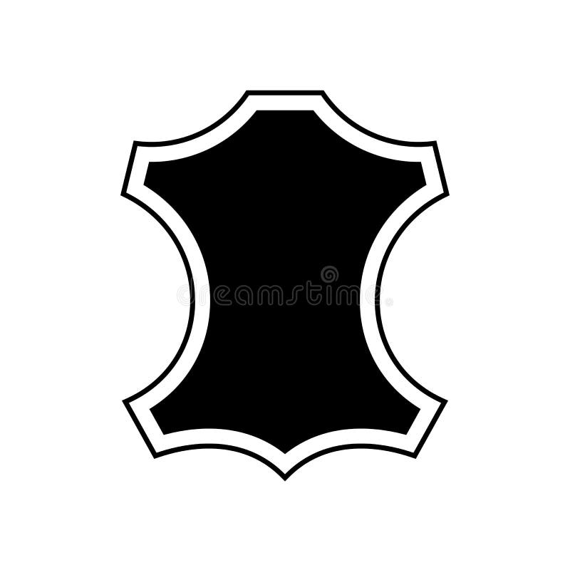 Icono Vectorial De Contorno Con El Logotipo De Cuero Ilustración del ...