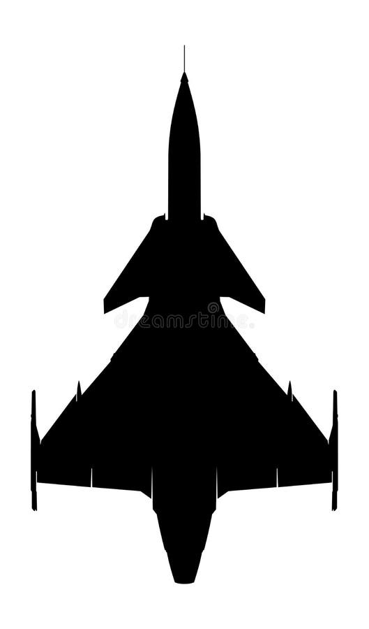 Silueta del Gripen stock de ilustración. Ilustración de silueta - 3465341
