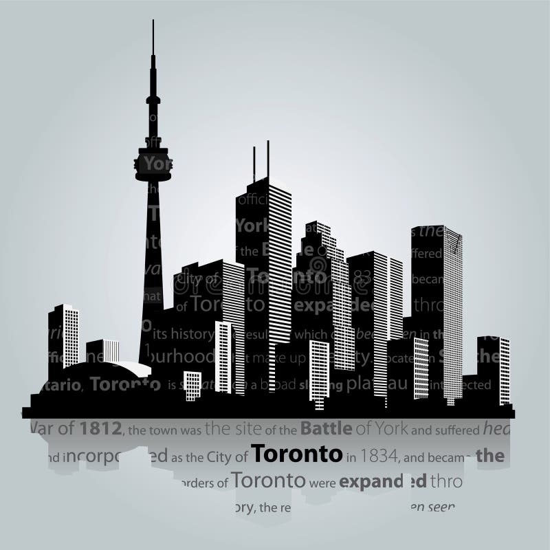 Silueta De La Ciudad De Toronto Ilustración del Vector - Ilustración de ...