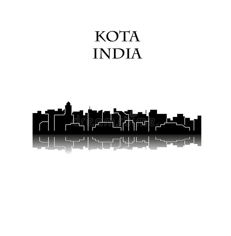 Silueta De La Ciudad De Kota India Ilustración del Vector - Ilustración ...