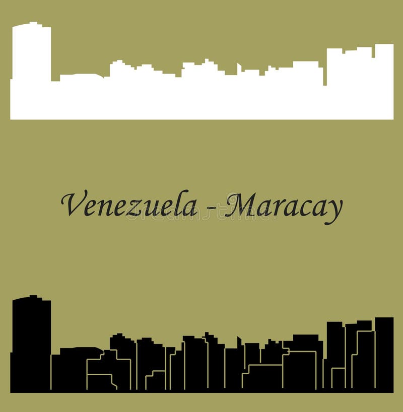 Silueta De La Ciudad De Maracay Venezuela Ilustración del Vector ...