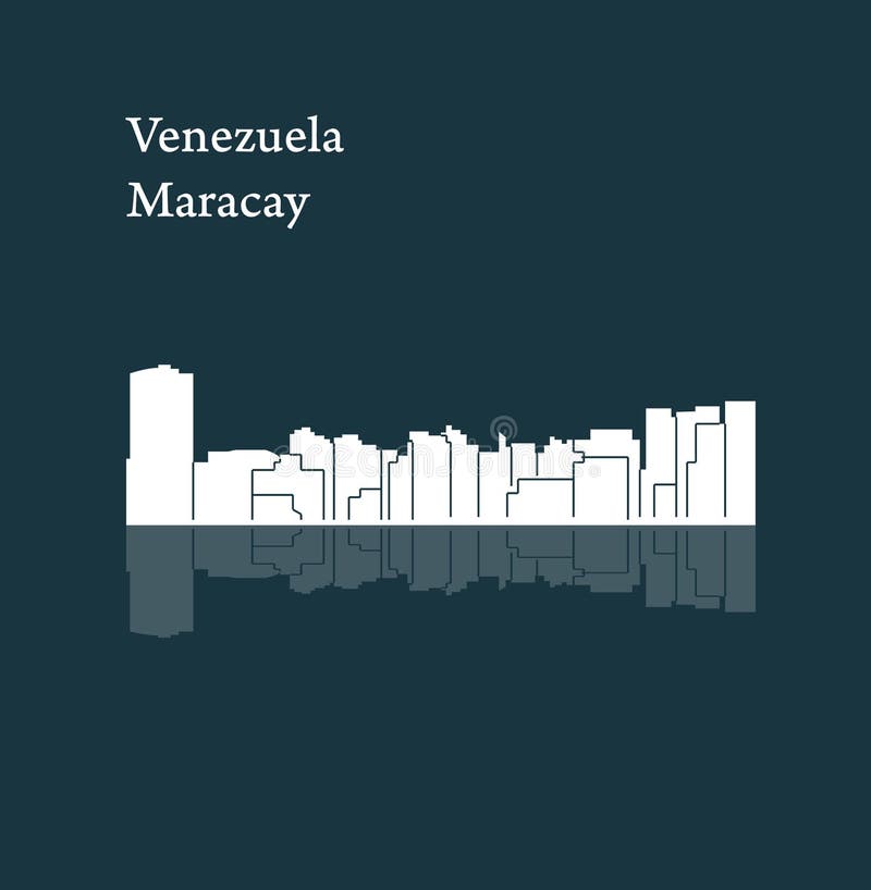 Silueta De La Ciudad De Maracay Venezuela Ilustración del Vector ...