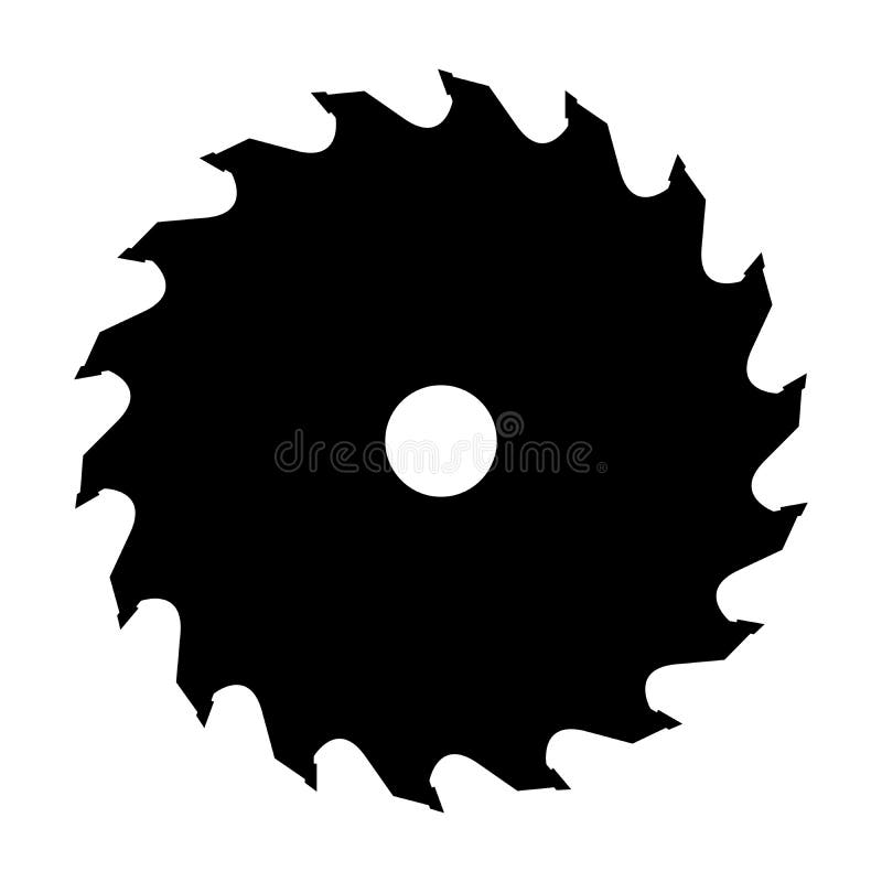 Silueta De La Hoja De Sierra Ilustración del Vector - Ilustración de ...