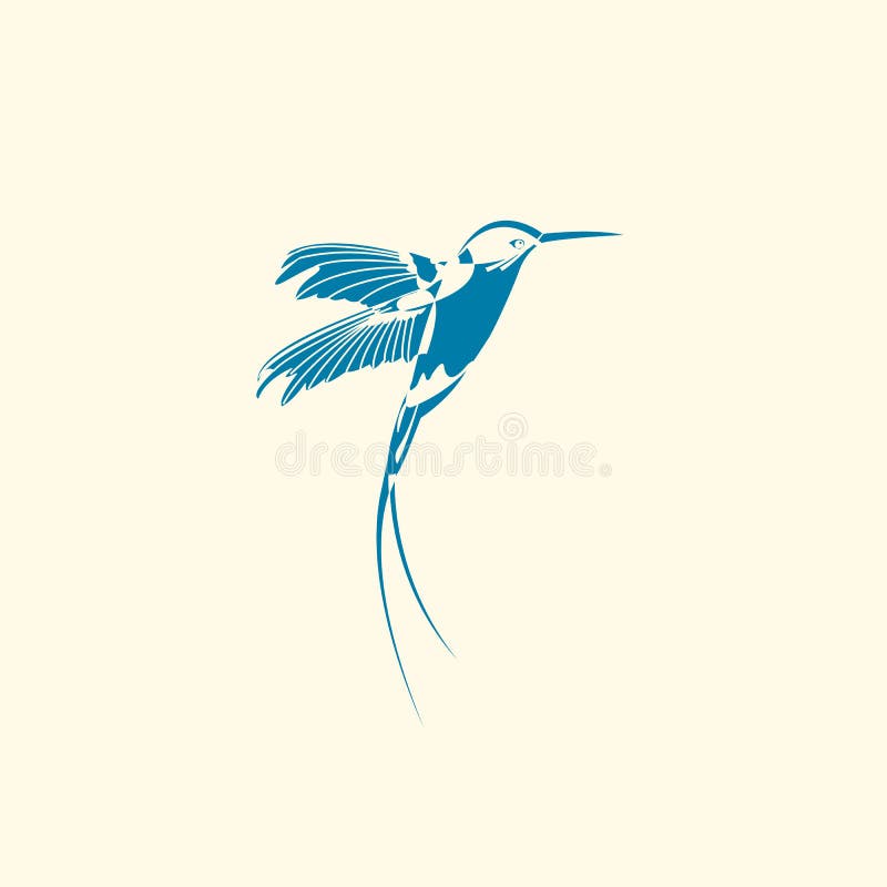 Silueta del colibrí ilustración del vector. Ilustración de silueta ...