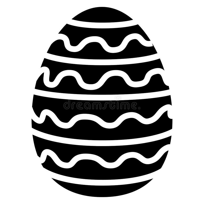 Silueta Del Huevo De Pascua Ilustración del Vector - Ilustración de ...