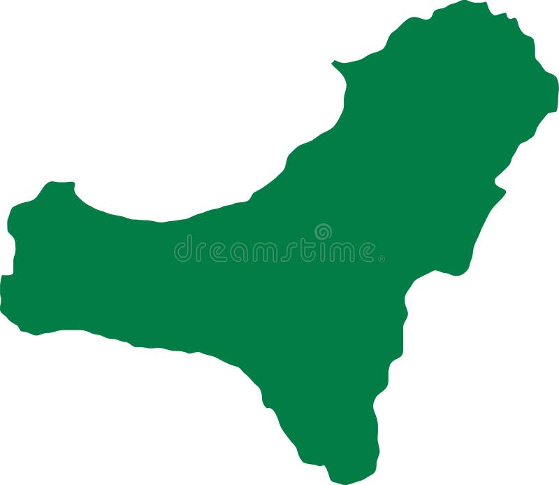 Silueta Del Mapa Del EL Hierro Ilustración del Vector - Ilustración de ...
