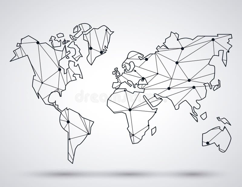 Silueta del mundo stock de ilustración. Ilustración de atlas - 628025