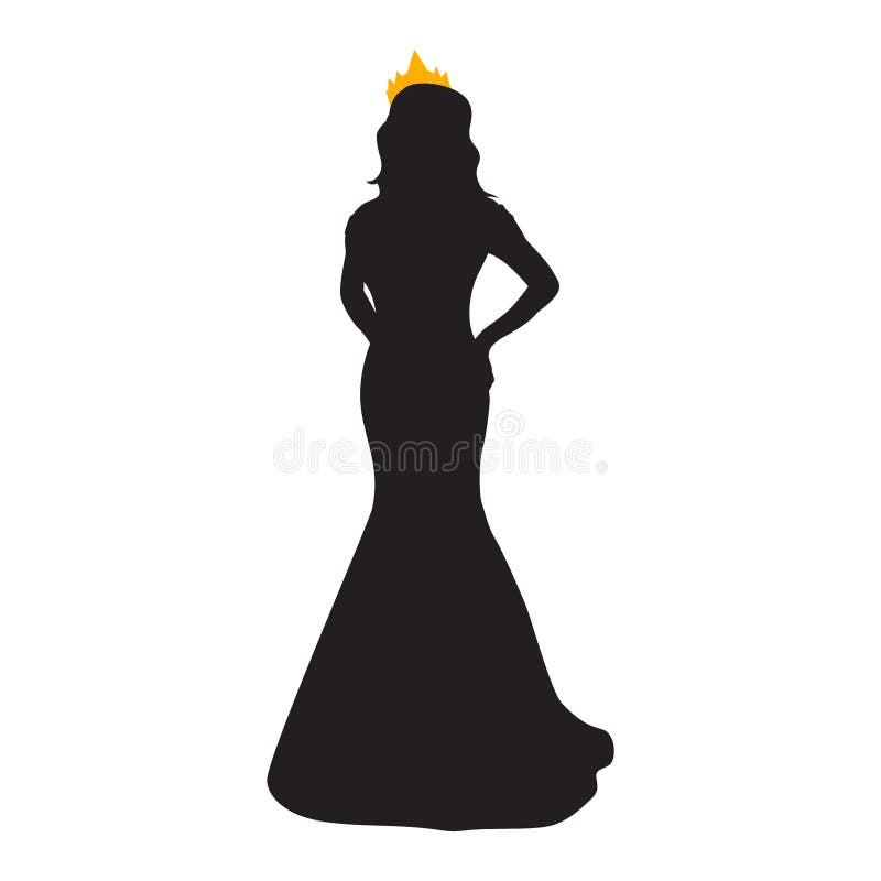 Silueta Reina Ilustración Del Vector Ilustración De Silueta 259743691