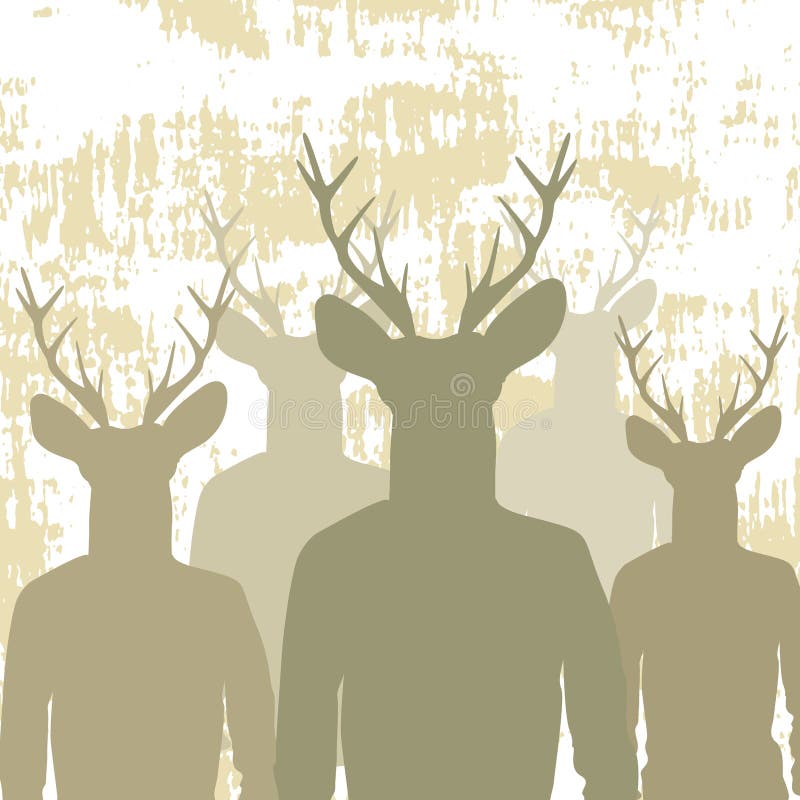 Siluetas de inconformistas ilustración del vector. Ilustración de ...