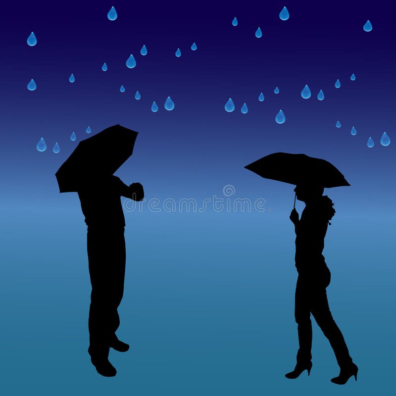 Siluetas Del Vector De Pares Ilustración del Vector - Ilustración de ...