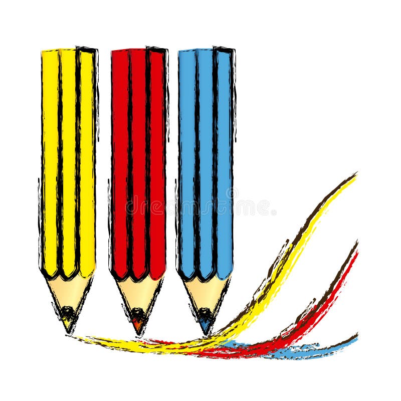 Profili Il Colore Delle Matite Dentro L'icona Del Barattolo Del Burro ...