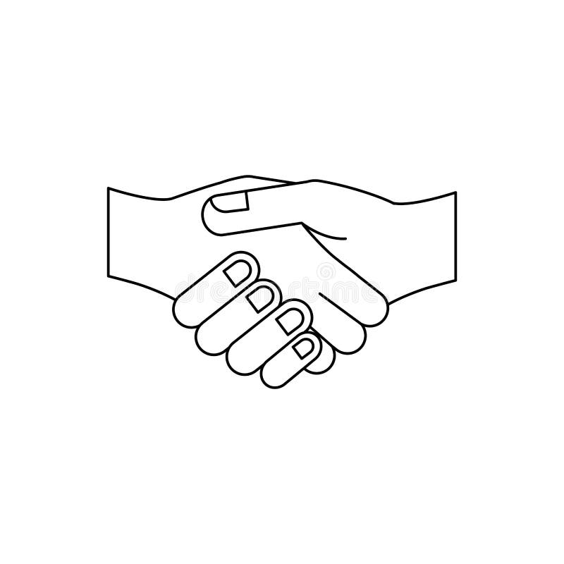 Siluetta Monocromatica Con Il Saluto Della Mano Illustrazione ...