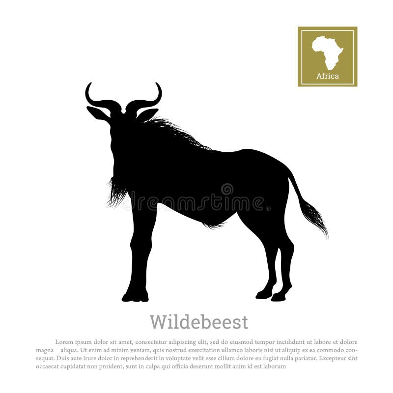 Icona Dello Gnu Ico Lineare Piano Moderno D'avanguardia Dello Gnu Di ...