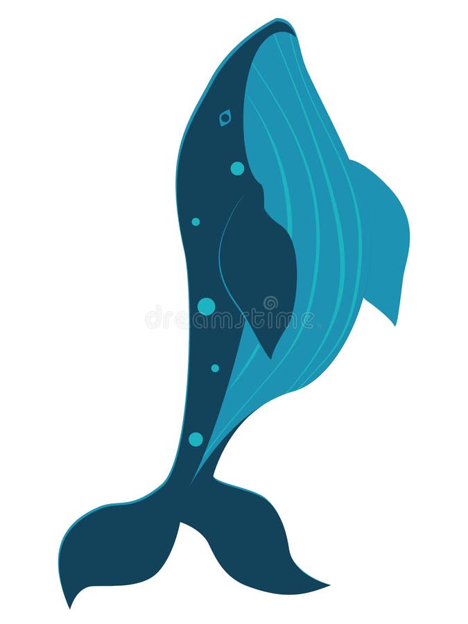 Immagine Stilizzata Della Balena Illustrazione Vettoriale ...
