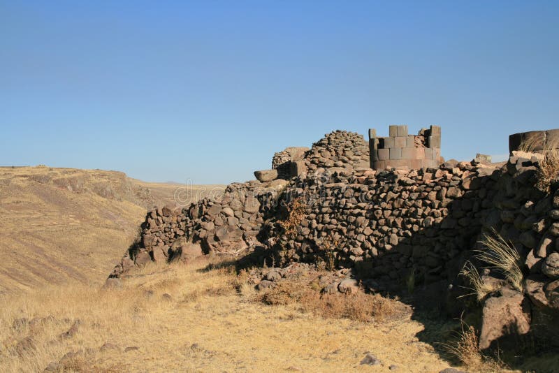 Silustani stock image. Image of preincan, peru, latin - 30807191