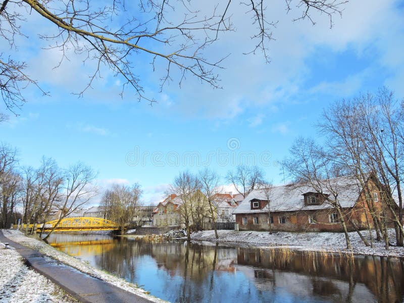Silute town, Lithuania stock image. Image of beautiful - 88581551