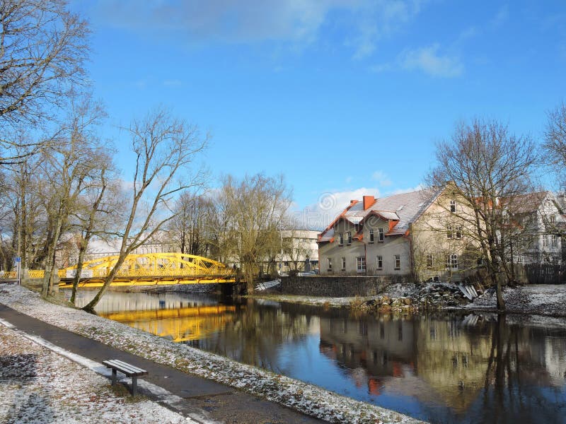 Silute town , Lithuania stock image. Image of architecture - 83503269
